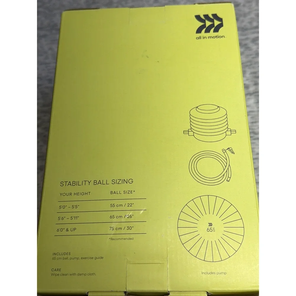 all in motion | Other | All In Motion 65 Cm Stability Ball Blue Anti ...